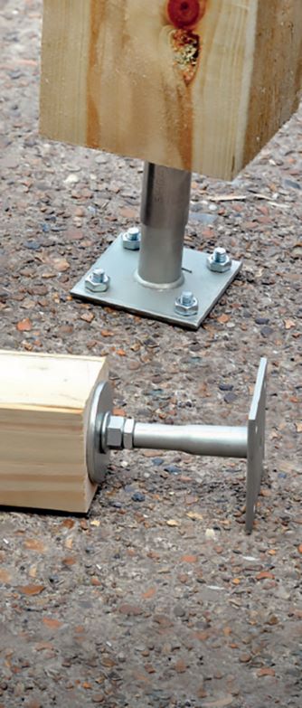 ANCHORS AWAY! BEAT THE WET WITH ADJUSTABLE POST ANCHORSto - Fencing and ...